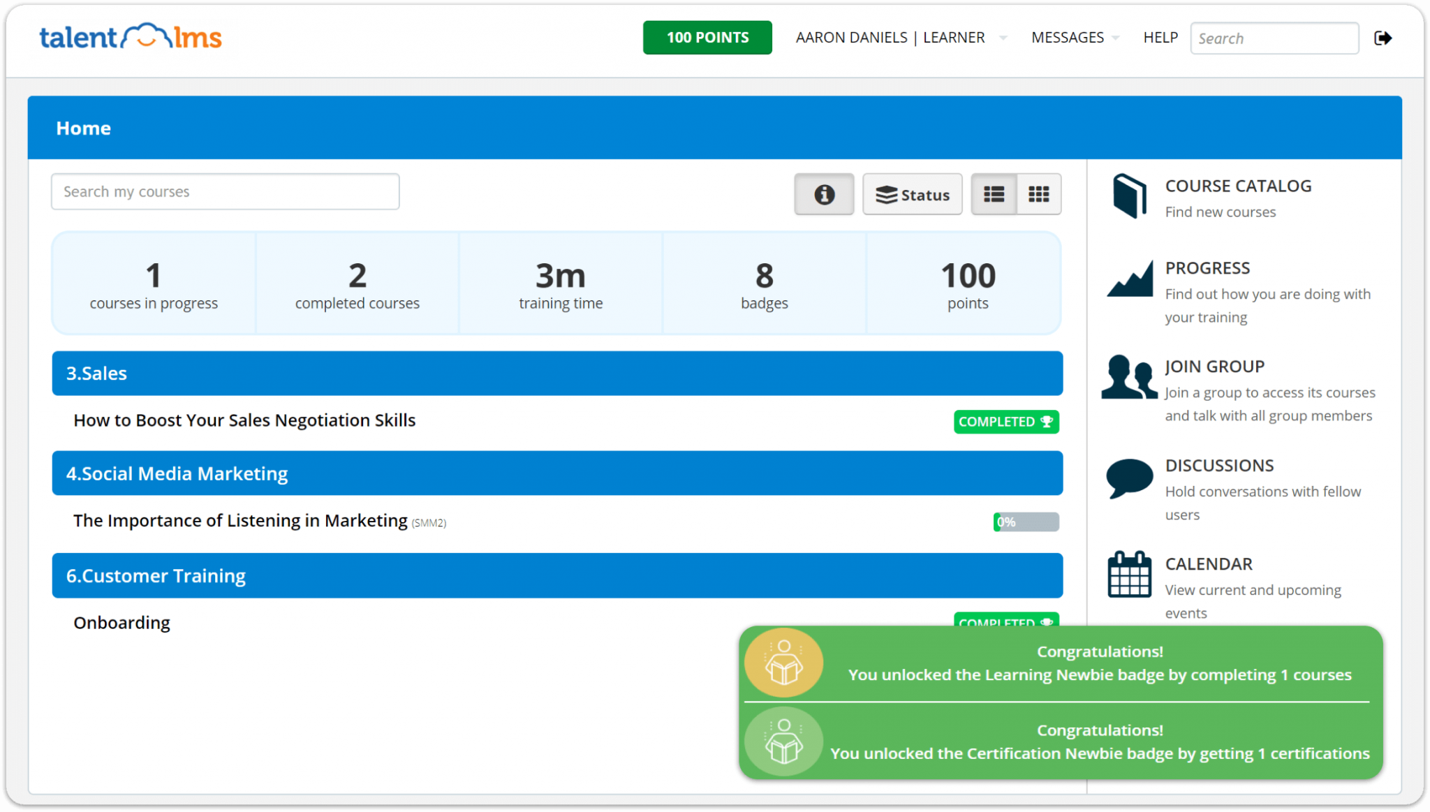 Gamified Learning Platform: Gamification Features In TalentLMS, Use ...